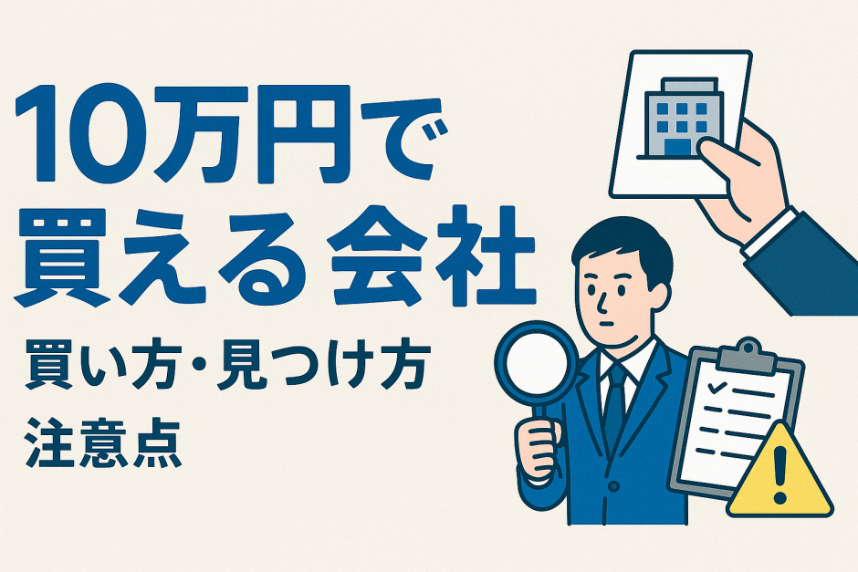 10万円で買える会社の買い方/見つけ方/注意点 | UREBAラボ